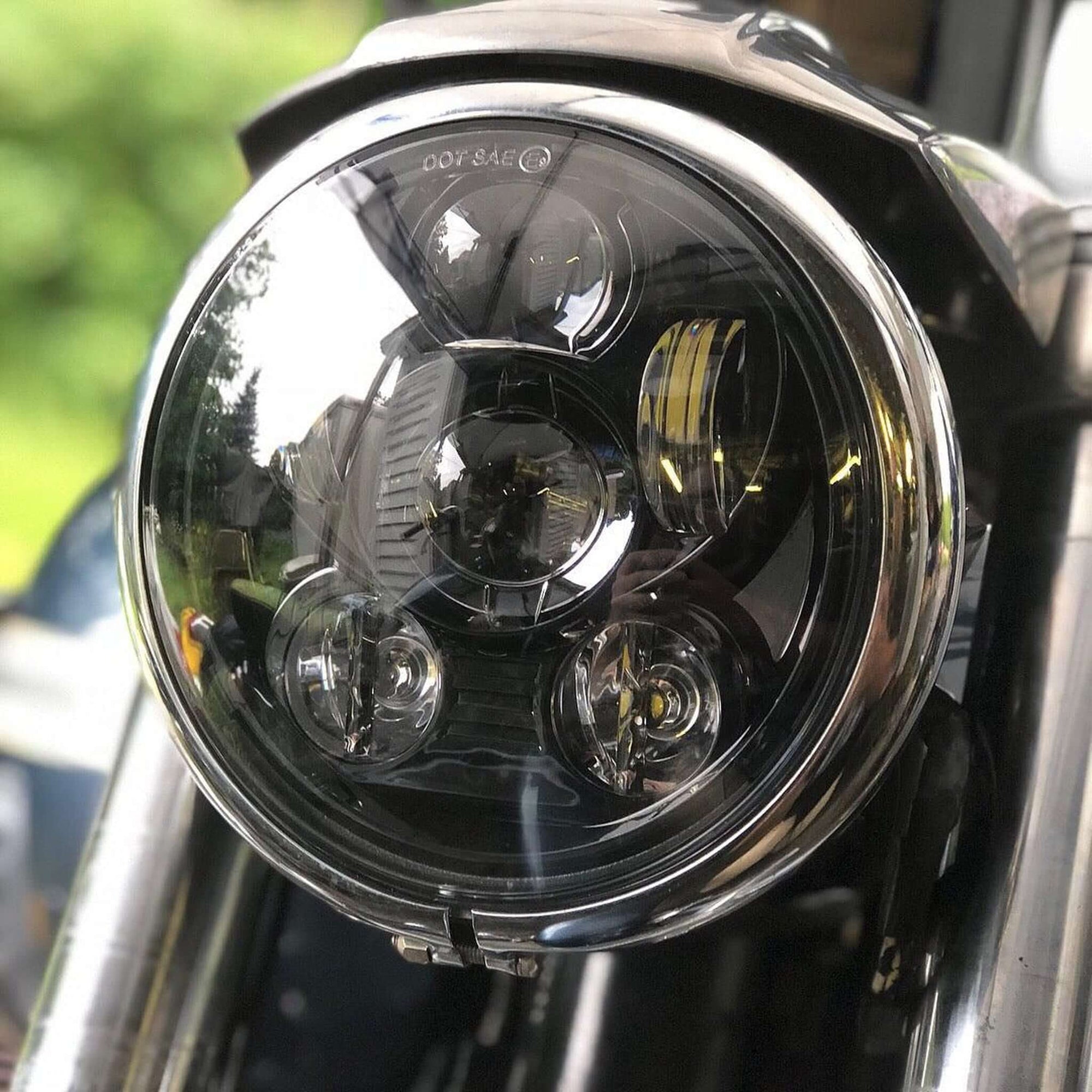 Harley LED Headlight | Harley Davidson Motorcycle LED Headlight - Rogue ...