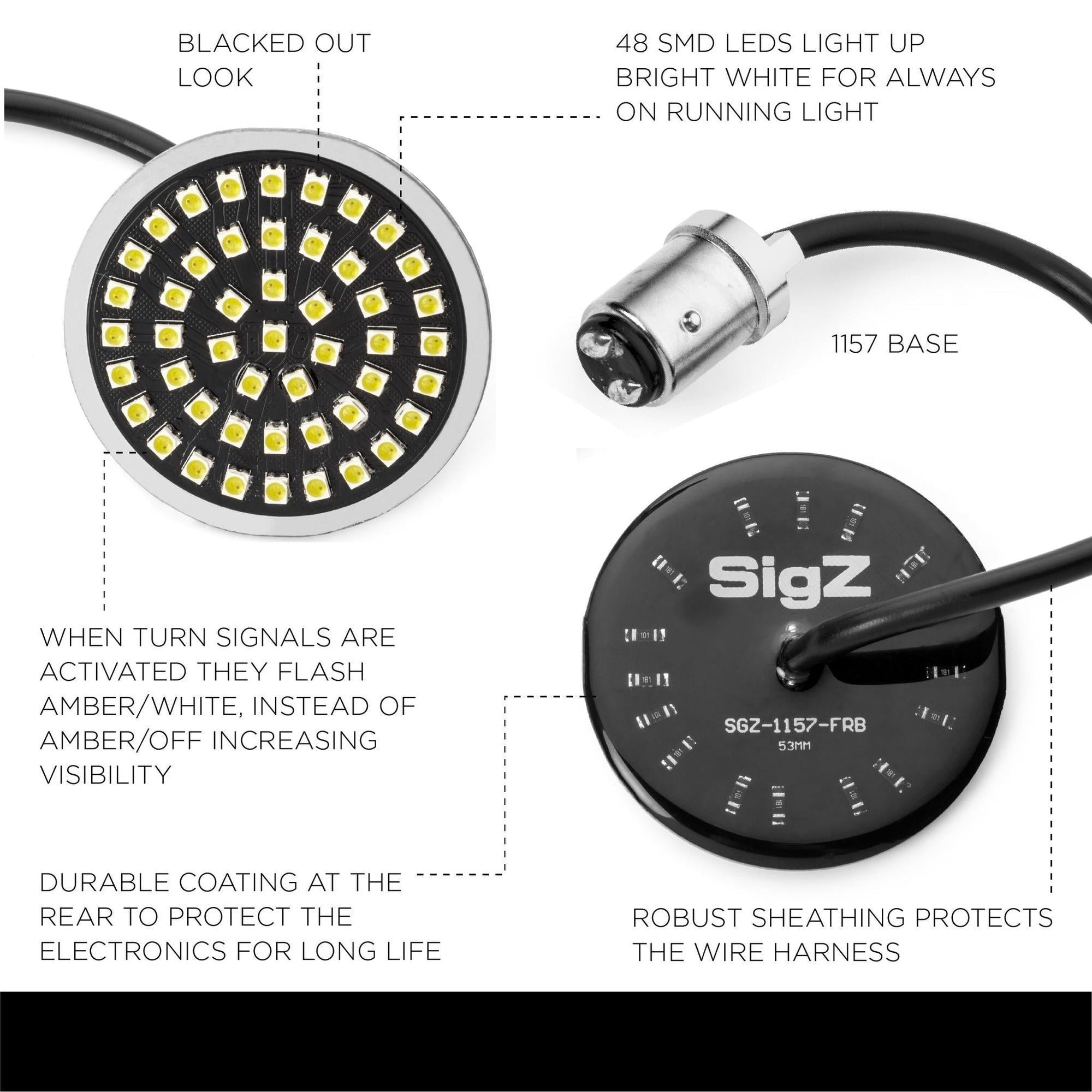 RRI LED Turn Signals | Harley Davidson LED Turn Signals - Rogue Rider ...